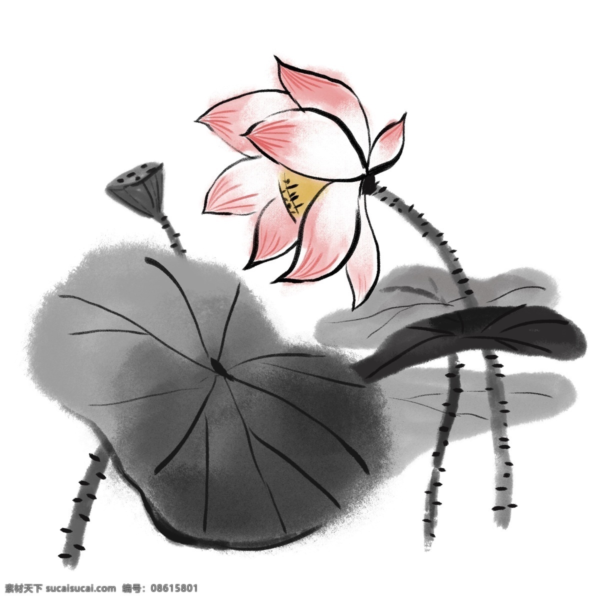 水墨素材毛笔画素材墨迹素材图片下载-素材编号08615801-素材天下图库