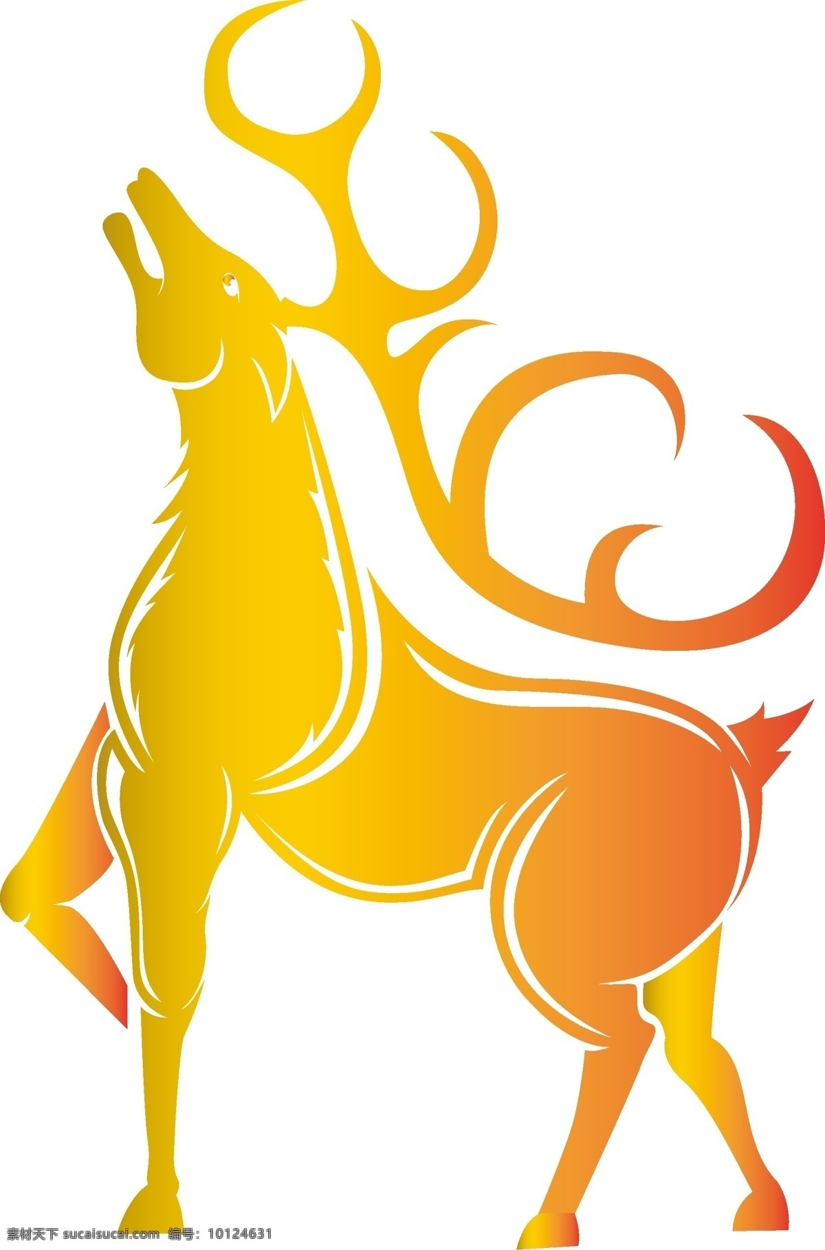 雪鹿麋鹿圣诞纹身图案印花动物神素材图片下载-素材编号10124631-素材天下图库